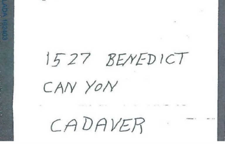 SEE IT: Robert Durst ‘cadaver’ note that led Beverly Hills police to ...