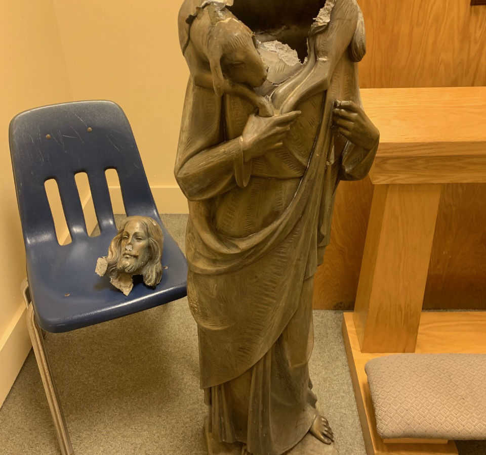 Evil-Doer beheads statuette of Christ Jesus At South Florida church ...