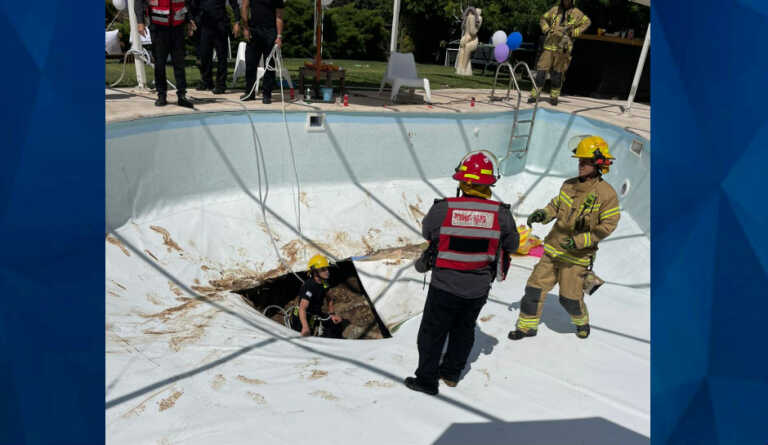 SEE IT: Man Dies After Swimming Pool Sinkhole Sucks Him Under While ...