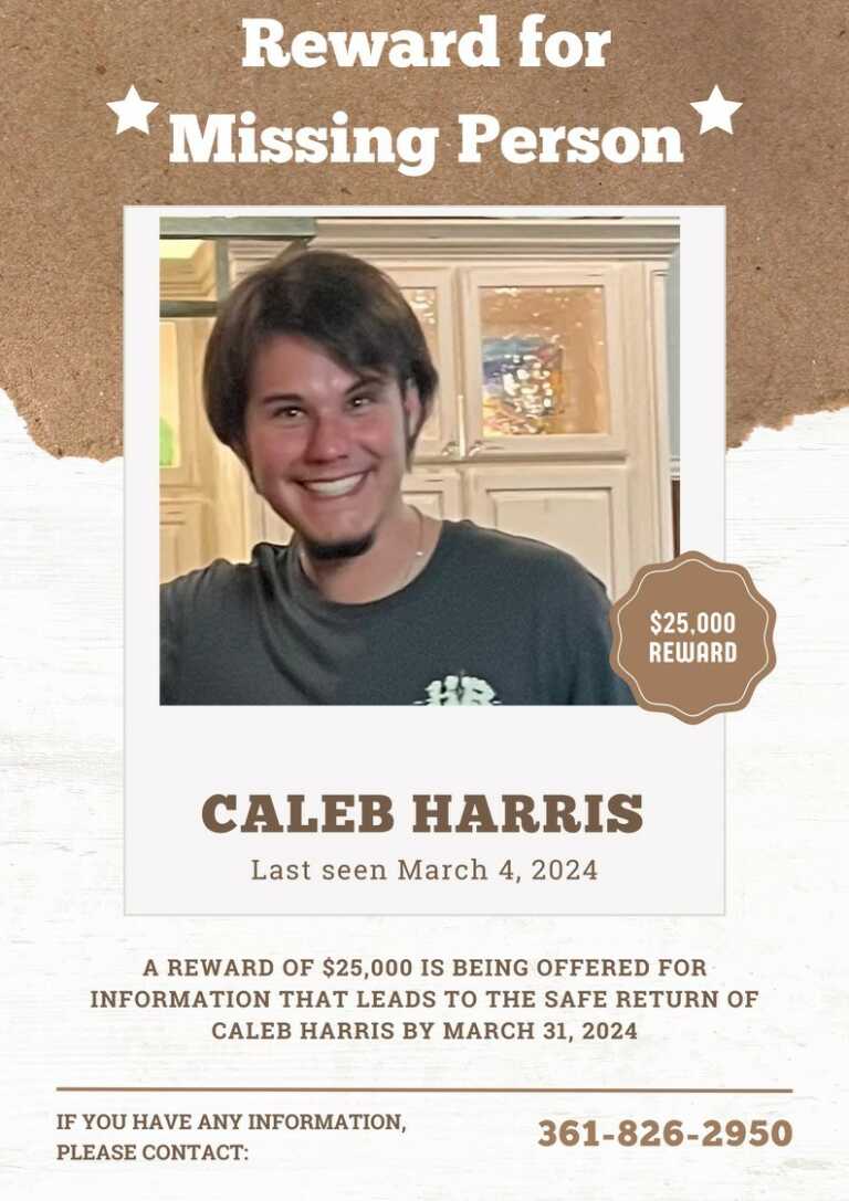 Caleb Harris: $25K Reward Offered for Safe Return of Missing Texas A&M ...