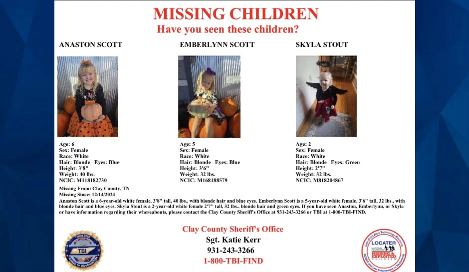 BOLO: 3 Girls, Ages 6 and Under, Missing and Endangered – Crime Online